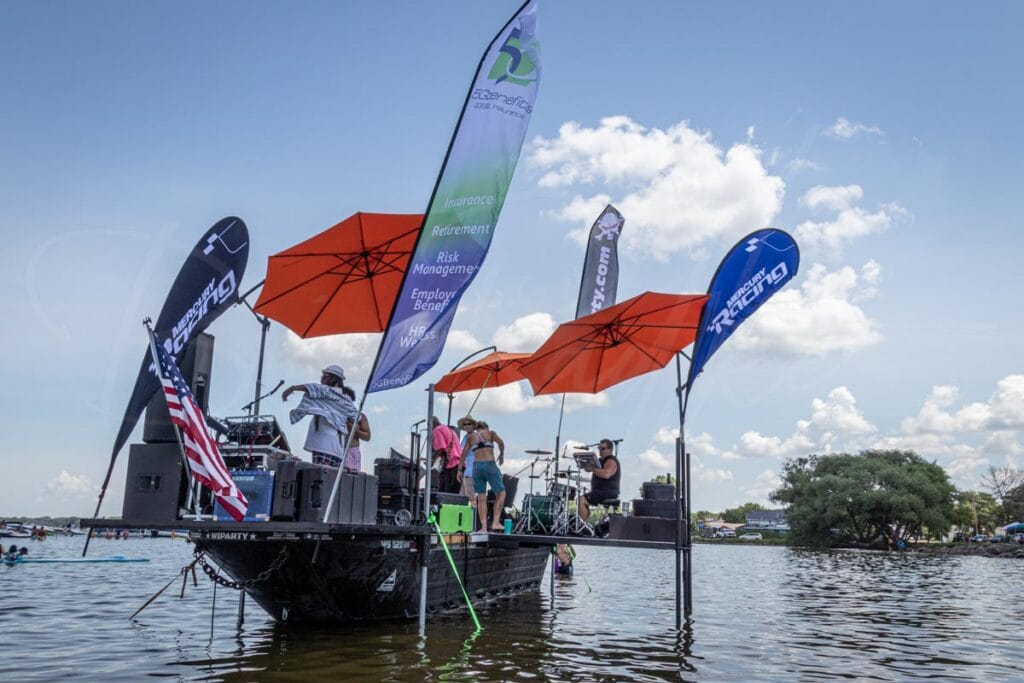 Bago Barge and Beach Bash on Lake Winnebago