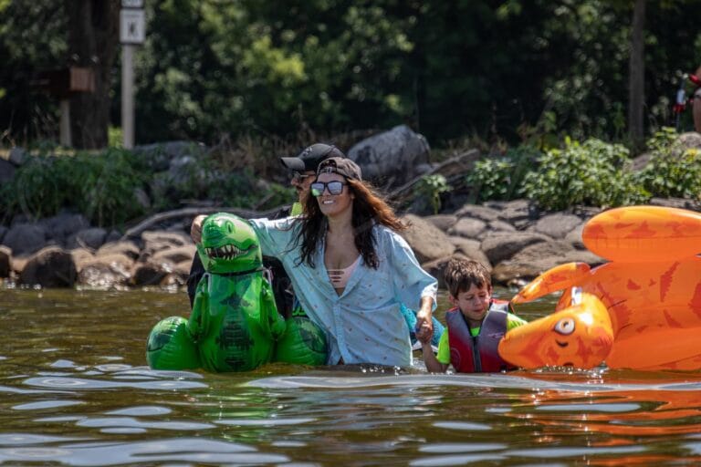 Bago Barge and Beach Bash on Lake Winnebago