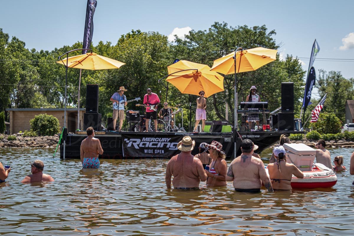 Bago Barge and Beach Bash on Lake Winnebago